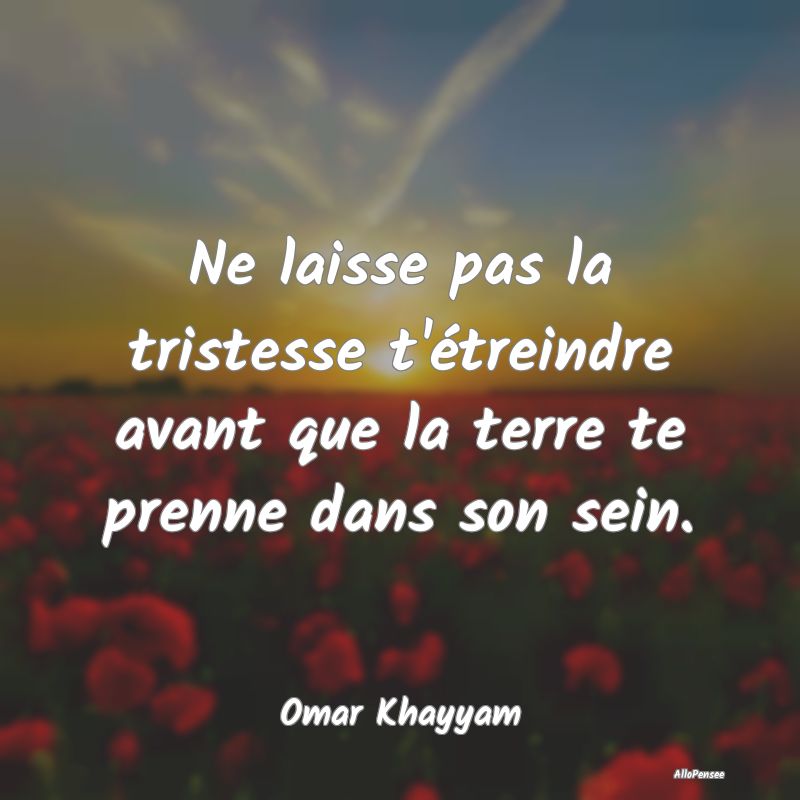 Citation Triste - AlloPensee