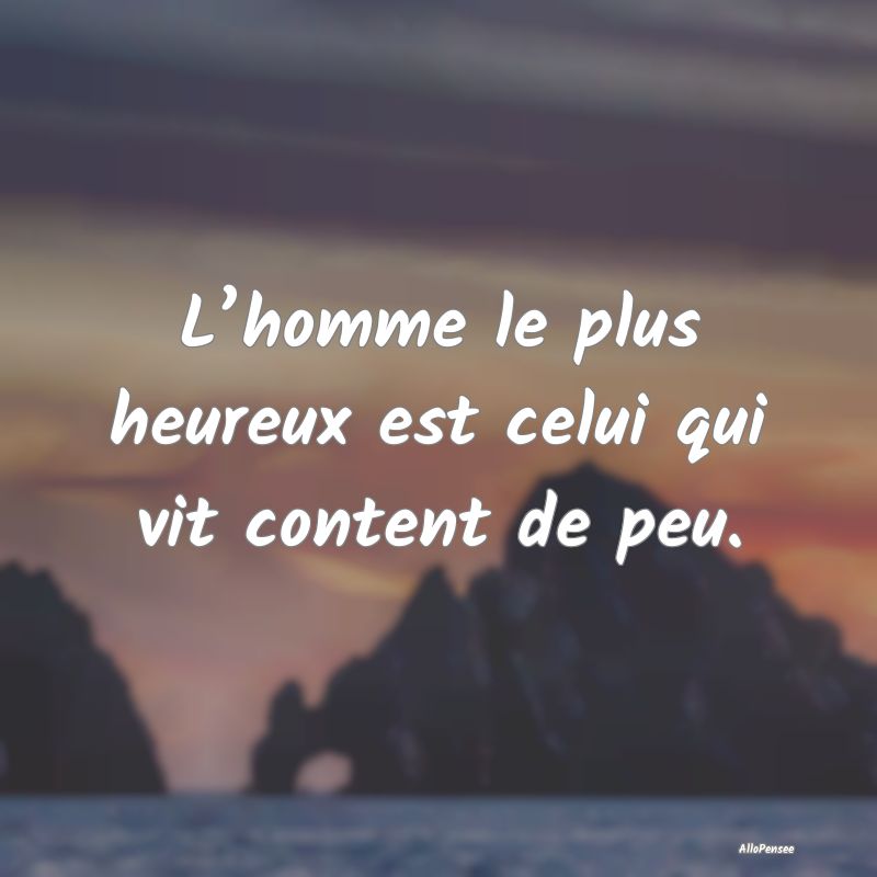 Citation Contentement - AlloPensee