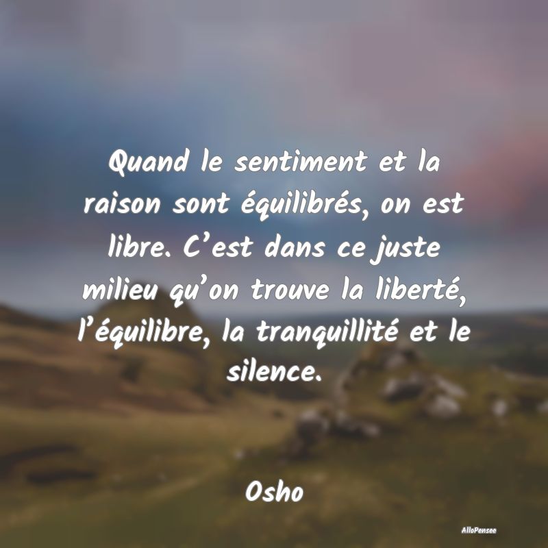 Citation Équilibre - AlloPensee