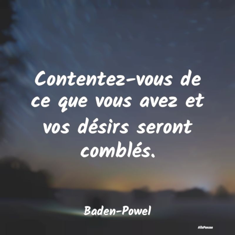 Citation Contentement - AlloPensee